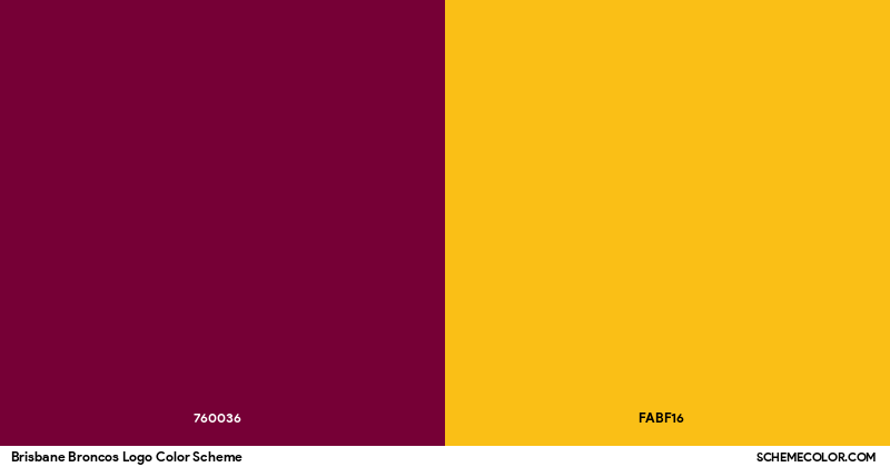 Brisbane Broncos Colors - QLD CUP